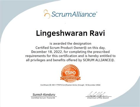 lingeshwaran ravi on linkedin cspo upskill scrum 10 comments
