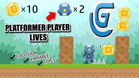 GDevelop 5 Platformer Player Lives Tutorial YouTube