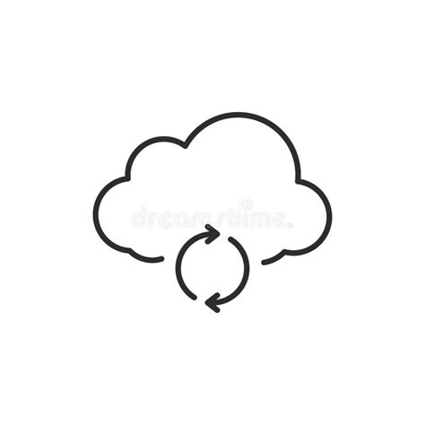 Cloud Storage And Data Synchronization Icon For Modern Applications And