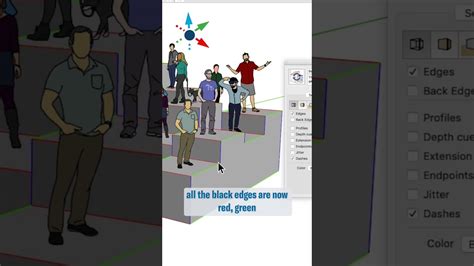 The Fastest Trick To Realign Sketchup Edges Shorts Youtube