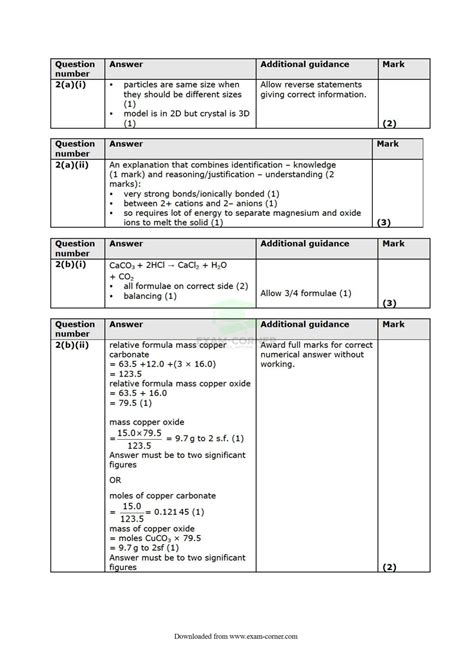 Types Of Substances Exam Corner