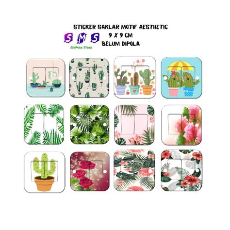 Jual Sticker Saklar Tombol Lampu Motif Aesthetic Shopee Indonesia