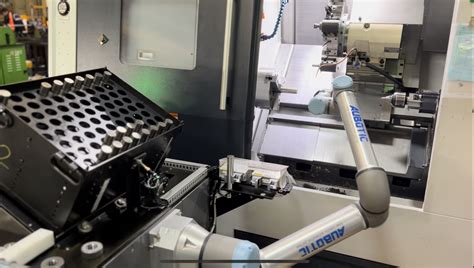 Robot CNC Machine Tending Aubotic Robotic Automation Singapore