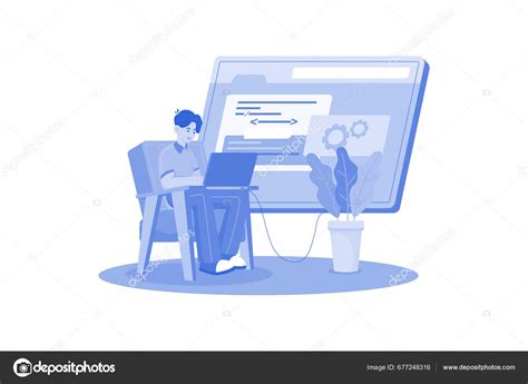Code Optimization Illustration Concept Flat Illustration Isolated White Background Stock Vector