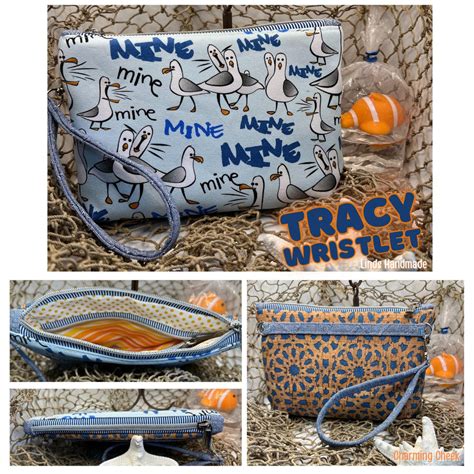 tracy wristlet pdf sewing pattern includes svgs a0 file projector f