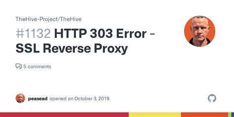 303 Error Ssl Reverse Proxy · Issue 1132 · Thehive Project