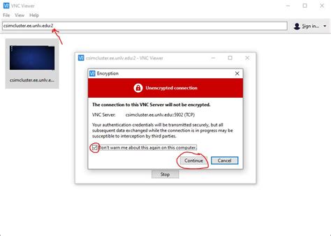 vnc viewer setup for unlv cadence