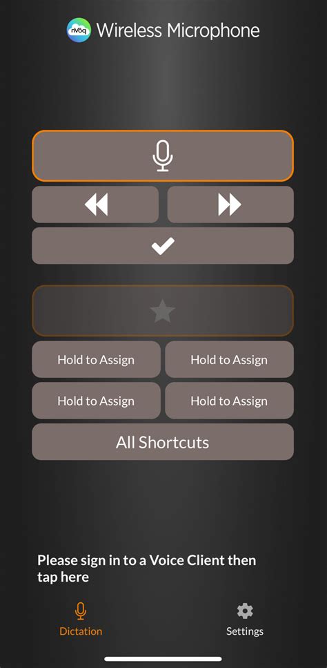 Ios Wireless Mic Dictation Screen Buttons