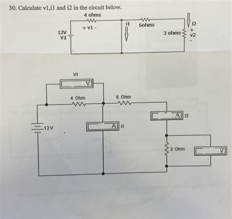 Solved Calculate V1 I1 And I2 In The Circuit Below