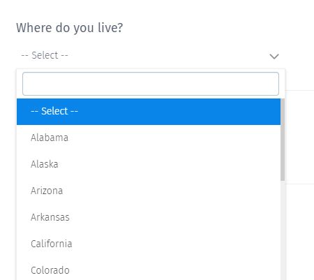 Dropdown Question Dropdown Menu QuestionPro