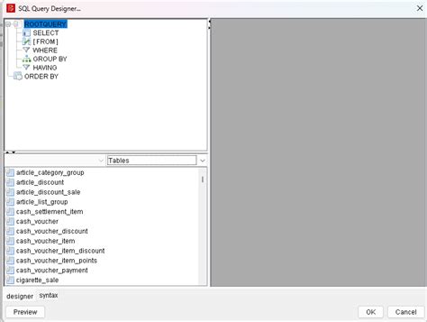 Pentaho Report Designer 93 Sort Tablesviews In Query Designer Pentaho