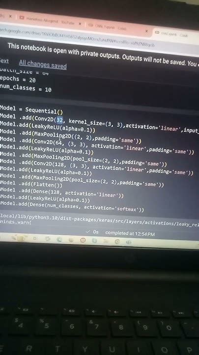 Conv2d Coding Ai Machinelearning Convolution Neuralnetwork Youtube