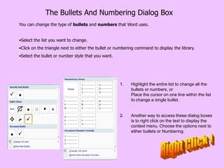 Bullets And Borders PPTX