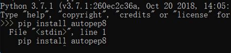 Python Installing Pip Autopep8 Failed Invalid Syntax Stack Overflow