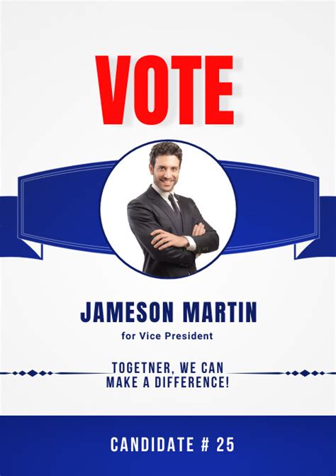 Vice Presidential Election Campaign Template Postermywall