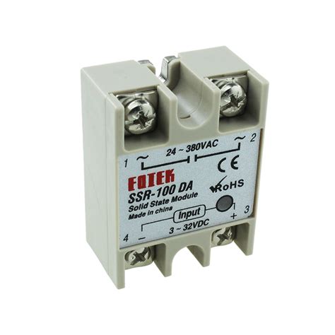 SSR 100DA 100A Load Current Single Phase Solid State Relay China Single Phase Solid State Relay