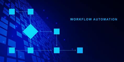Workflow Automation With Flowchart Block Arranging Processing Management For Business Process