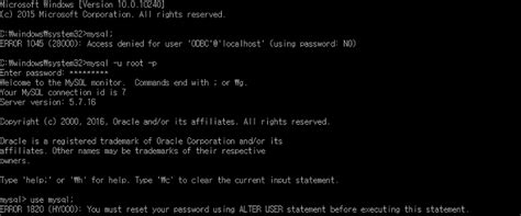 mysql you must reset your password using alter user statement before executing this statement
