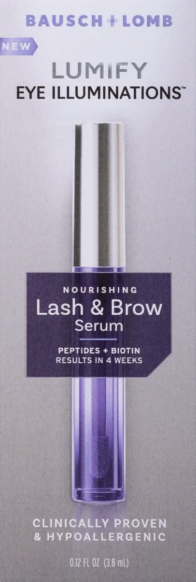 Bausch Lomb Eye Illuminations Nourishing Lumify Lash And Brow Serum 0 12 Fl Oz 0 12 Fl Oz 3 8