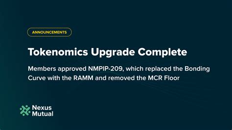 Nexus Mutual Members Vote To Upgrade Nexus Mutual Protocols Token Model