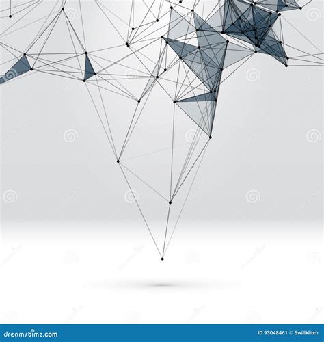 Abstract Background With Dotted Grid Stock Vector Illustration Of Chemistry Cloud 93048461