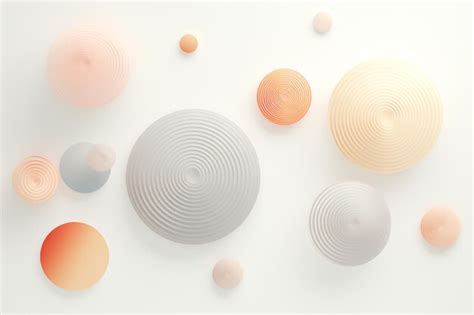 Simple Concentric Circles With Soft Tones Minimalist Wallpaper