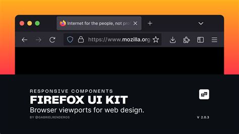 Responsive Browser Firefox Ui Kit Figma