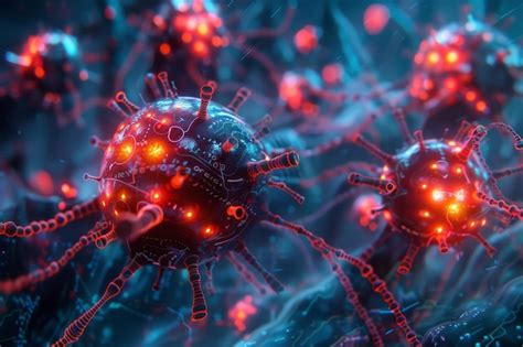 Premium Photo Abstract Representation Cyber Attach Of Virus In A Digital Cybersecurity Warfare