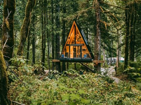 Creative Triangle Treehouse Model On Skyko River Tiny House Universe