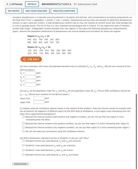 Solved 8 Points Bbunderstat12 74011s 01 Submissions