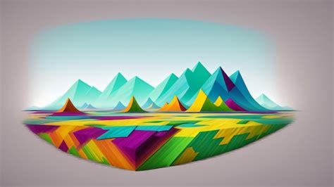 Premium Photo Geometric Depth Shapes