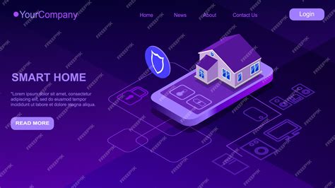 Умный дом под управлением смартфона Интернет вещей технология домашней автоматизации Небольшой