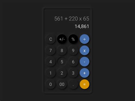 Calculator Neomorphism Style By Yudiz Solutions Pvt Ltd On Dribbble