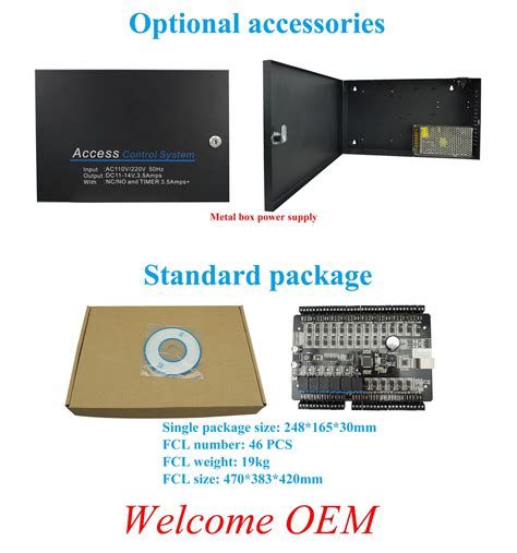 TCP IP Four Doors Access Controller