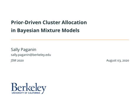 [ppt] Prior Driven Cluster Allocation In Bayesian Mixture Models Sally Powerpoint Presentation