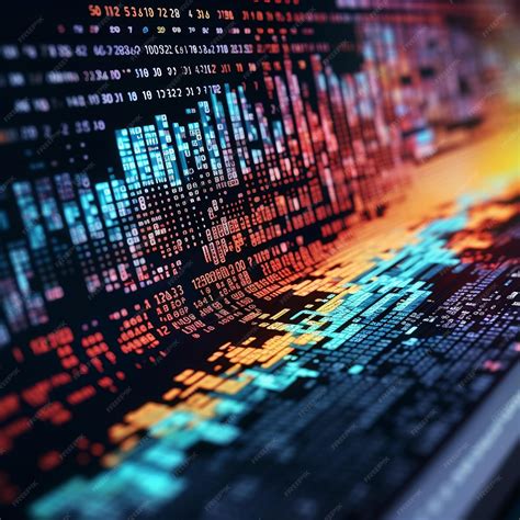 Premium Ai Image Binary Code Abstract Binary Code Backgroundelectric On Colorful Background