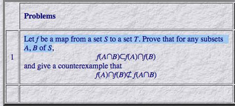 Solved Problems Let F Be A Map From A Set S To A Set T Chegg Com