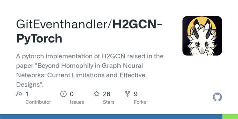 GitHub GitEventhandler H2GCN PyTorch A Pytorch Implementation Of