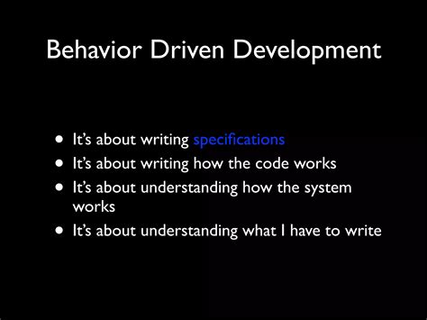 Behavior Driven Development Pdf
