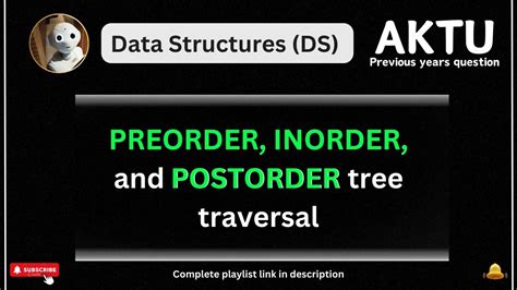 How To Construct A B Tree Using Two Given Traversals AKTU Question Brevilearning YouTube