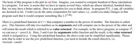 Solved A Function Is A Subprogram That Is Included In A C Program To 1 Answer