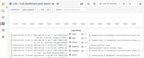browsing and exporting logs with the grafana loki dashboard