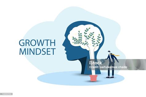 물을 들고 있는 사업가는 성장 마인드셋을 다른 고정 마인드셋 개념으로 생각할 수 있습니다 개념에 대한 스톡 벡터 아트 및 기타 이미지 개념 개발 개선 Istock