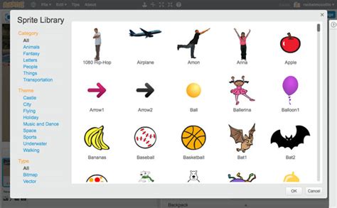 Creating Backdrops And Sprites In Scratch