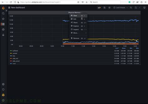 Create Graph For Physical Memory Using Grafana Influxdb Part 3