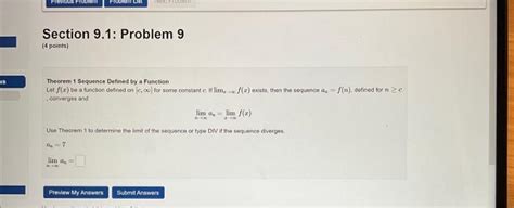 Solved Theorem 1 Sequence Defined By A Function Lot Fx Be