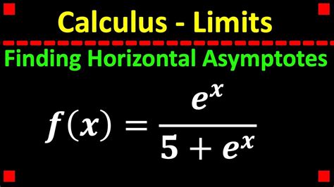 Finding Horizontal Asymptotes Using Limits Youtube
