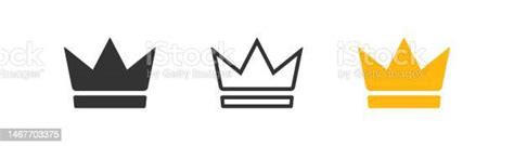 흰색 바탕에 크라운 아이콘입니다 럭셔리 상징입니다 공주 왕자 왕 여왕 표지판 Vip 개념입니다 윤곽선 평면 및 컬러 스타일 플랫 디자인 벡터 그림입니다 1위에 대한 스톡