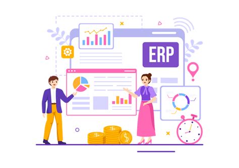 Erp Enterprise Resource Planning System Illustration Pack 13 Free