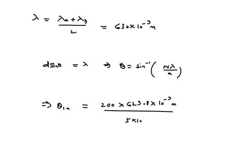 Solved Calculate The Resolution Angular Dispersion And Fsr Angular